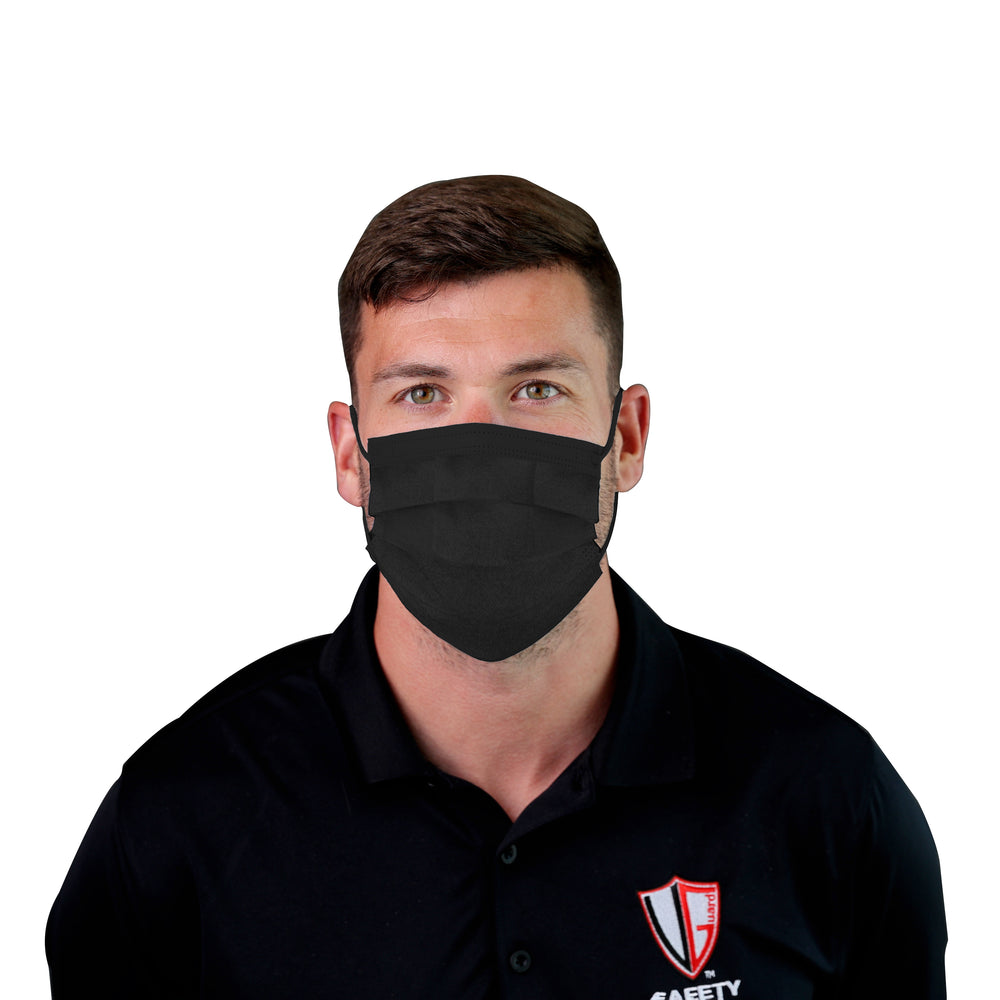 Disposable Black 3-Ply Ear Loop Face Mask Wholesale Supplier